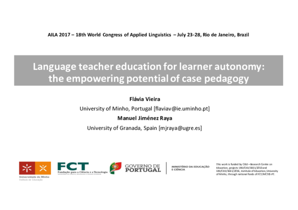 (PDF) Language teacher education for learner autonomy: the empowering potential of case pedagogy ...