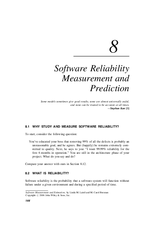(PDF) Software Measurement and Estimation: A Practical Approach (Quantitative Software ...