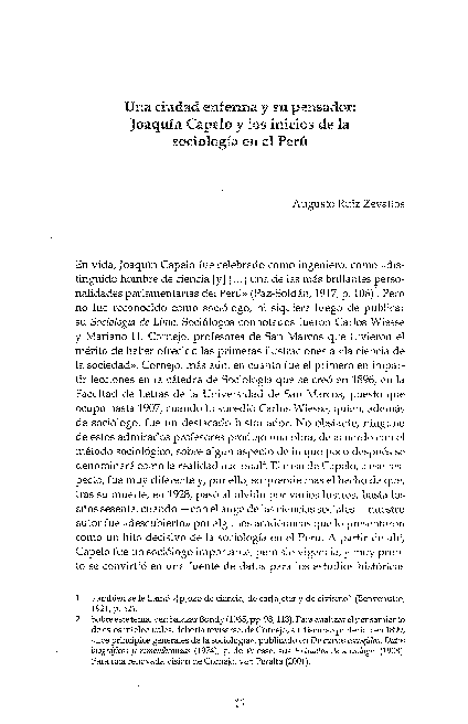 (PDF) UNA CIUDAD ENFERMA Y SU PENSADOR JOAQUIN CAPELO Y LOS INICIOS DE ...