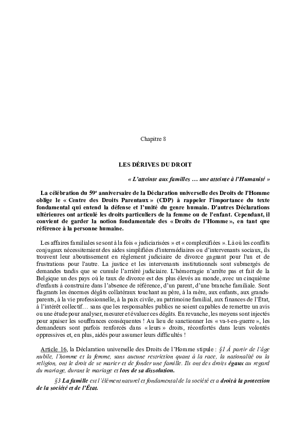 (PDF) LES DERIVES DU DROIT