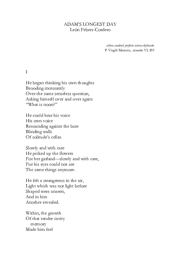(PDF) ADAM'S LONGEST DAY | León Febres-Cordero - Academia.edu