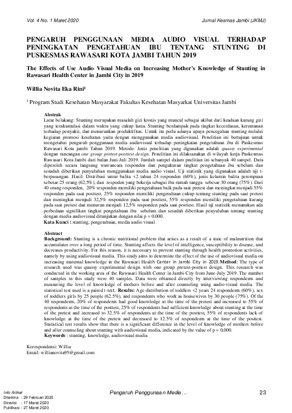 (PDF) Pengaruh Penggunaan Media Audio Visual Terhadap Peningkatan ...