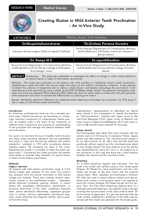 (PDF) Creating illusion in mild anterior teeth proclination : An in ...