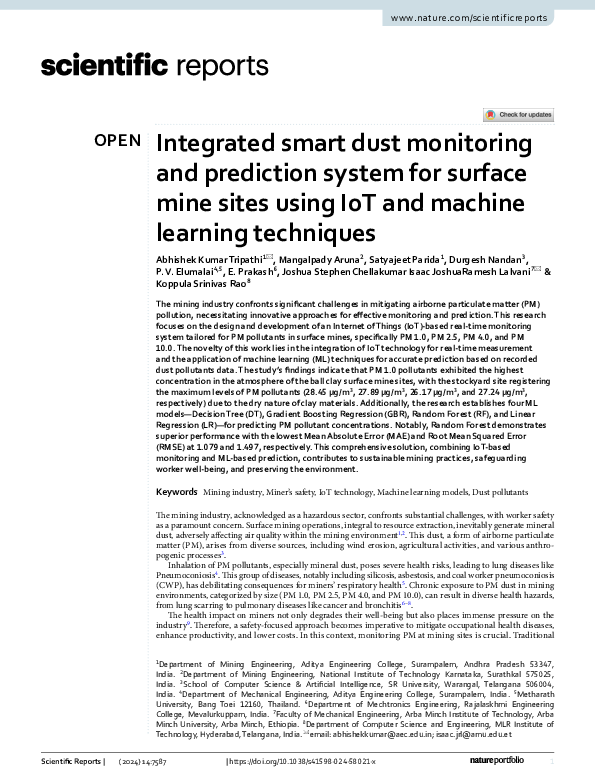 (PDF) Integrated smart dust monitoring and prediction system for ...