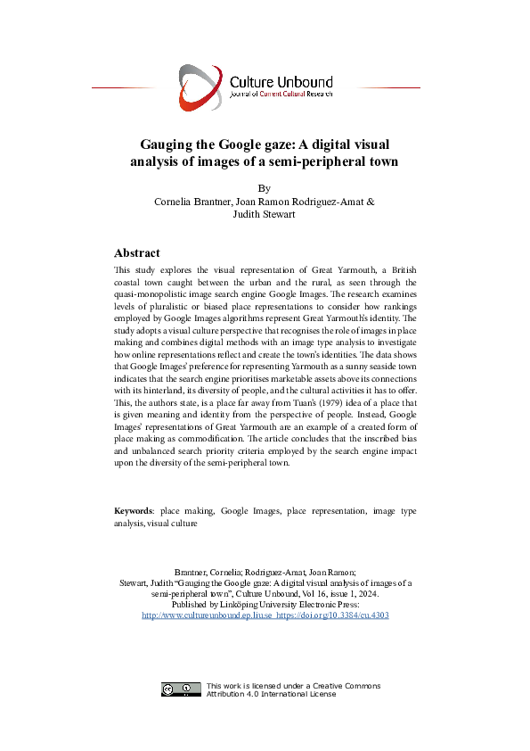 (PDF) Gauging the Google gaze: A digital visual analysis of images of a ...