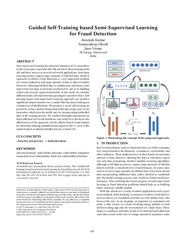 (PDF) Guided Self-Training based Semi-Supervised Learning for Fraud Detection