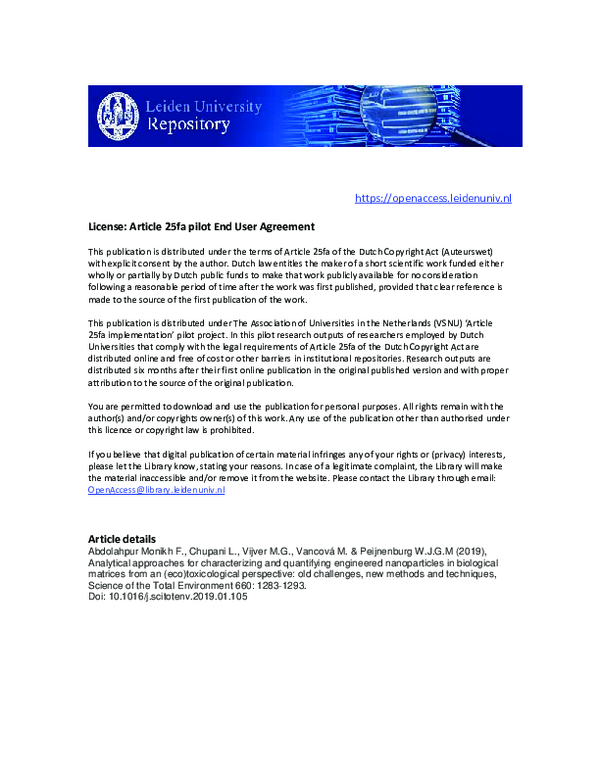 (PDF) Analytical approaches for characterizing and quantifying ... (PDF) Analytical approaches for characterizing and quantifying ...