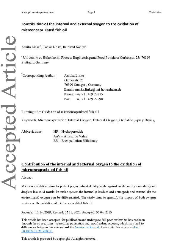 (PDF) Contribution of the Internal and External Oxygen to the Oxidation ...