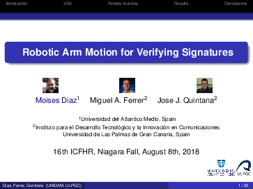 (PDF) Robotic Arm Motion for Verifying Signatures