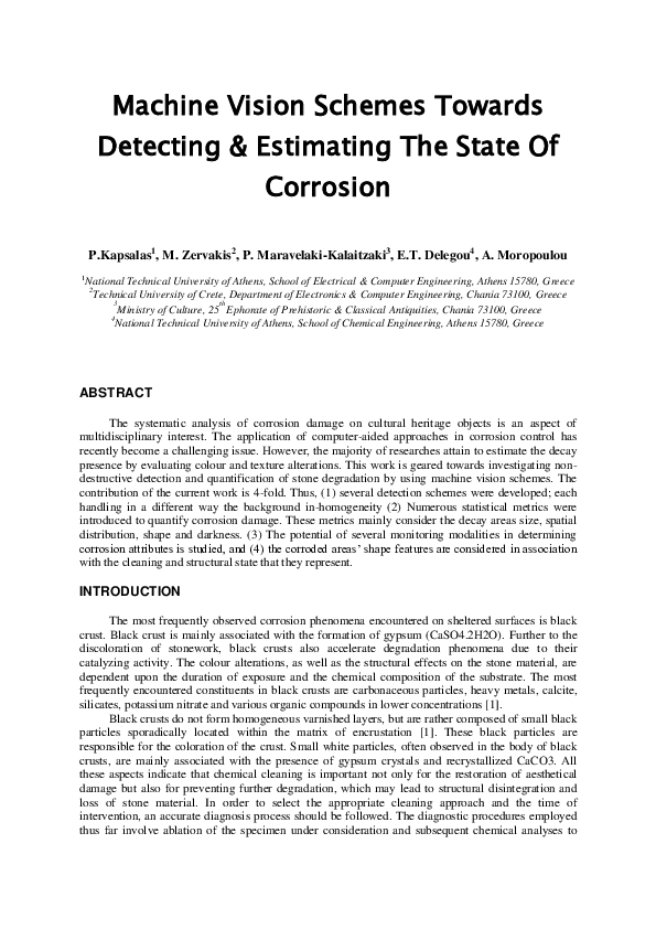 (PDF) Machine Vision Schemes towards Detecting and Estimating The State ...