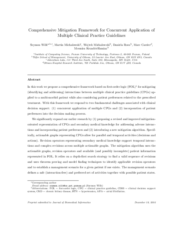 (PDF) Comprehensive mitigation framework for concurrent application of ...