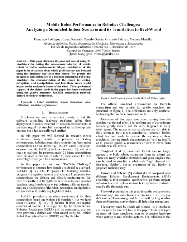(PDF) Mobile Robot Performance in Robotics Challenges: Analyzing a ...