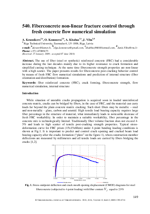 (PDF) Fiberconcrete Non-Linear Fracture Control through Fresh Concrete Flow Numerical Simulation