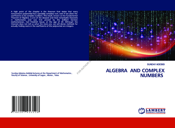 (PDF) Algebra and complex numbers