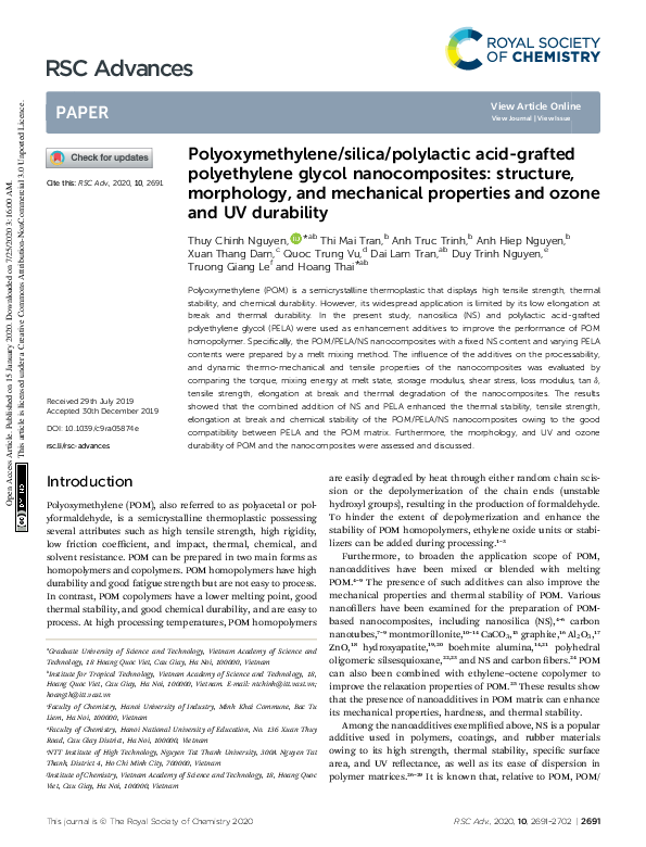 (PDF) Polyoxymethylene/silica/polylactic acid-grafted polyethylene ...