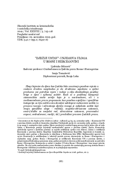 (PDF) Teorijski pristupi u razumevanju migracija dece