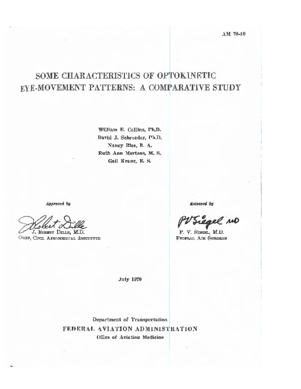 (PDF) Some characteristics of optokinetic eye-movement patterns: A ...