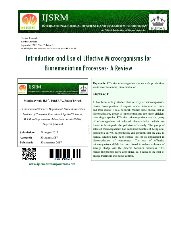 (PDF) Introduction and Use of Effective Microorganisms for ...