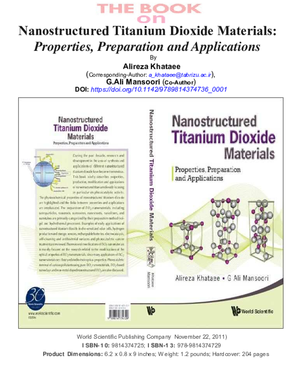 (PDF) Nanostructured Titanium Dioxide Materials Properties, Preparation ...