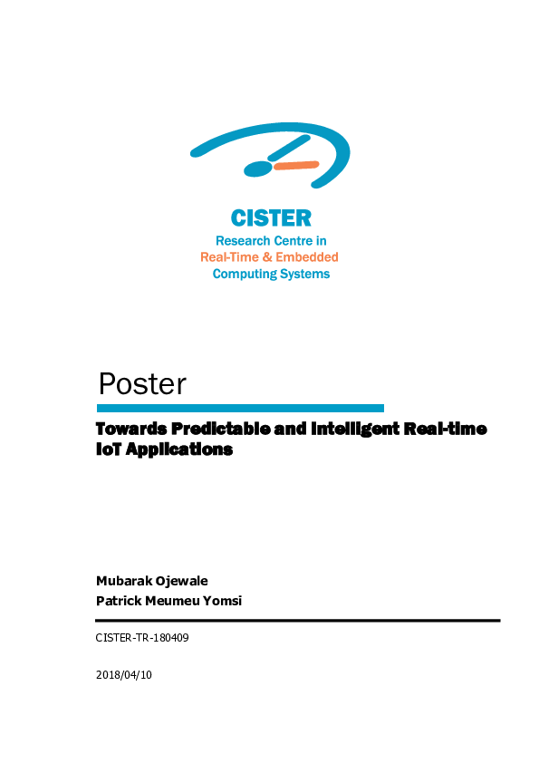 (PDF) Towards Predictable and Intelligent Real-time IoT Applications