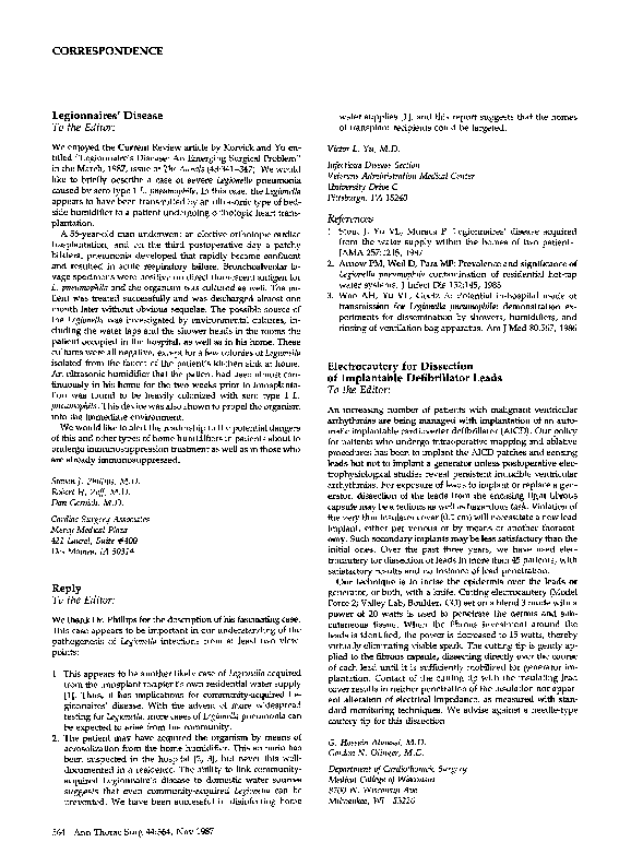 (PDF) Electrocautery for Dissection of Implantable Defibrillator Leads ...