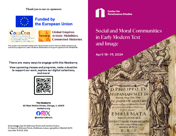 (PDF) Social and Moral Communities in Early Modern Text and Image, 18 ...