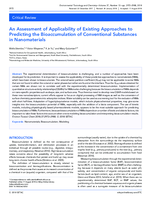 (PDF) An Assessment of Applicability of Existing Approaches of ...