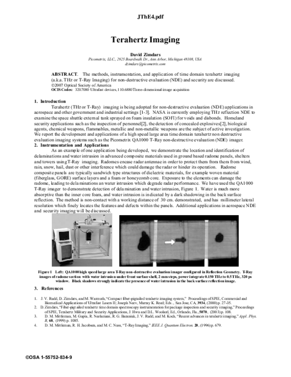(PDF) Terahertz Imaging