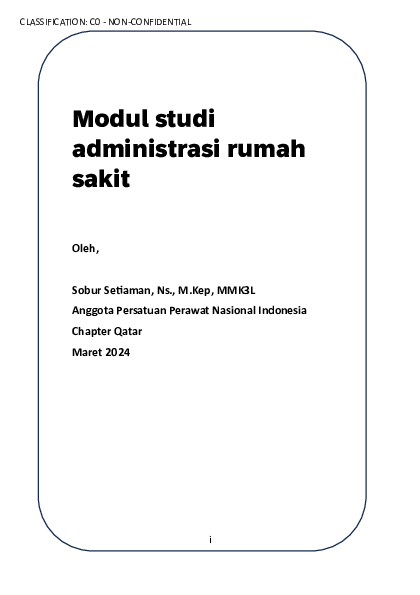(PDF) Modul Studi Administrasi Rumah Sakit