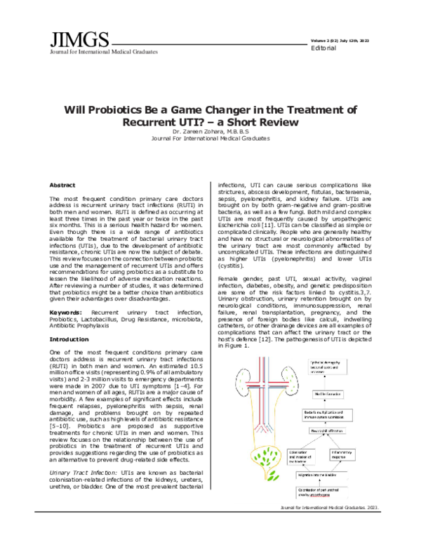 (PDF) Will Probiotics Be a Game Changer in the Treatment of Recurrent ...
