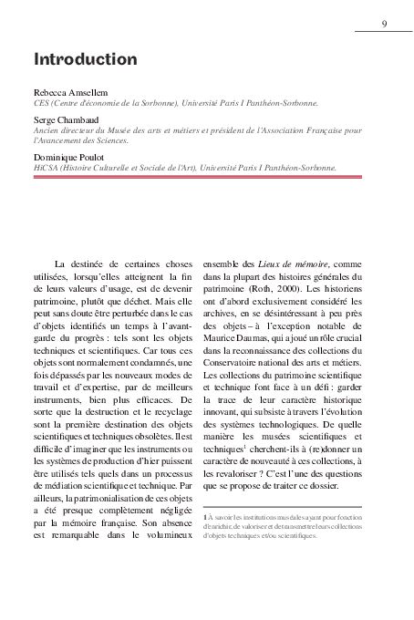 (PDF) Introduction au dossier