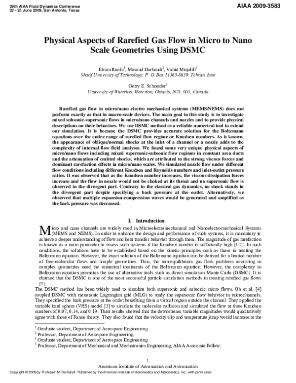 (PDF) Physical Aspects of Rarefied Gas Flow in Micro to Nano Scale ...