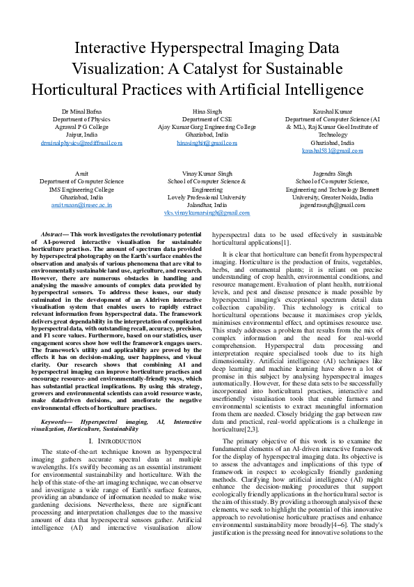 (PDF) Interactive Hyperspectral Imaging Data Visualization: A Catalyst for Sustainable ...