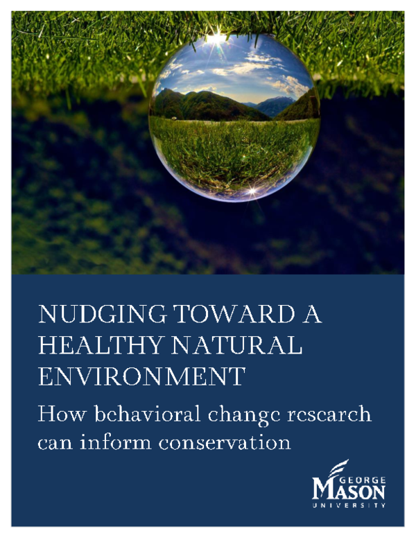 (PDF) Nudging Toward a Healthy Natural Environment: How behavioral ...