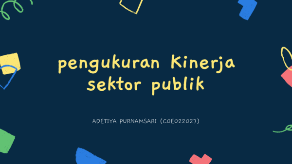 (PDF) pengukuran Kinerja sektor publik