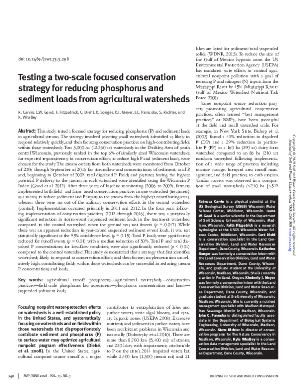 (PDF) Testing a two-scale focused conservation strategy for reducing ...