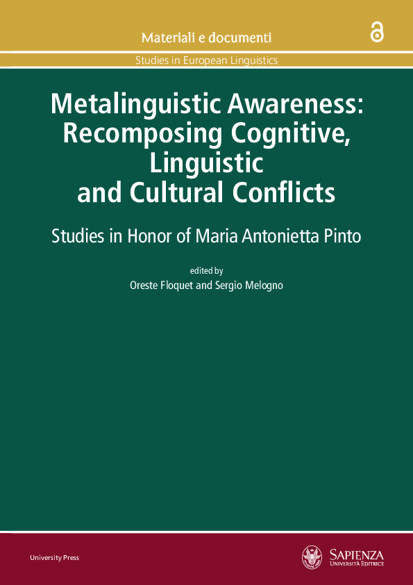 (PDF) Metalinguistic Awareness: Recomposing Cognitive, Linguistic and ...