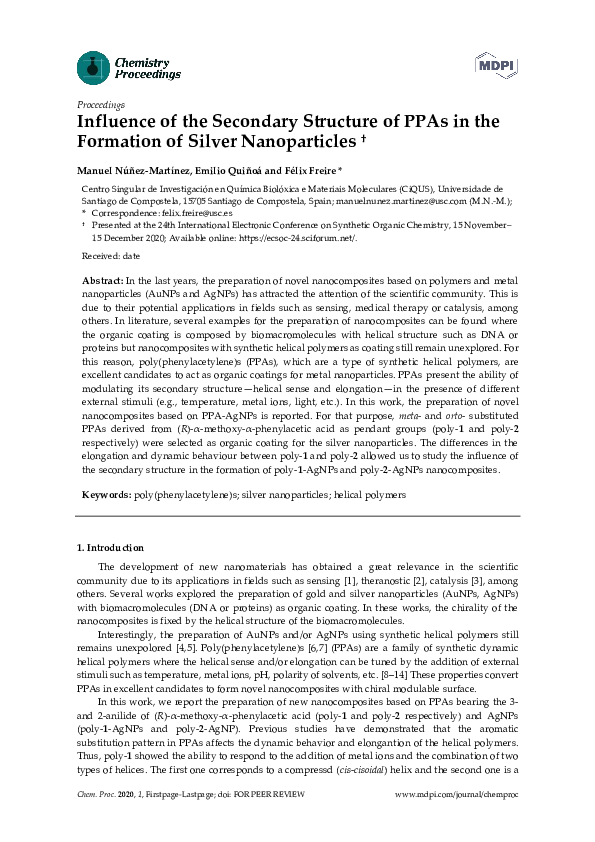 (PDF) Inlfuence of the secondary structure of PPAs in the formation of ...