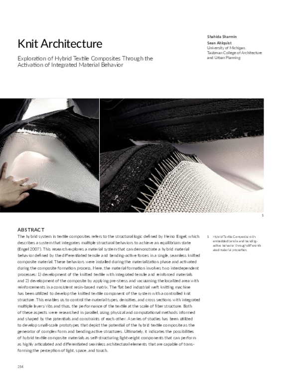 (PDF) Hybrid Textile Composites: Exploring Integrated Material Behavior
