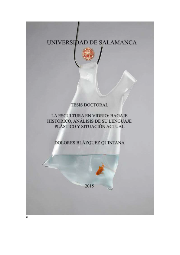 (PDF) La escultura en vidrio: Bagaje histórico, análisis de su lenguaje ...