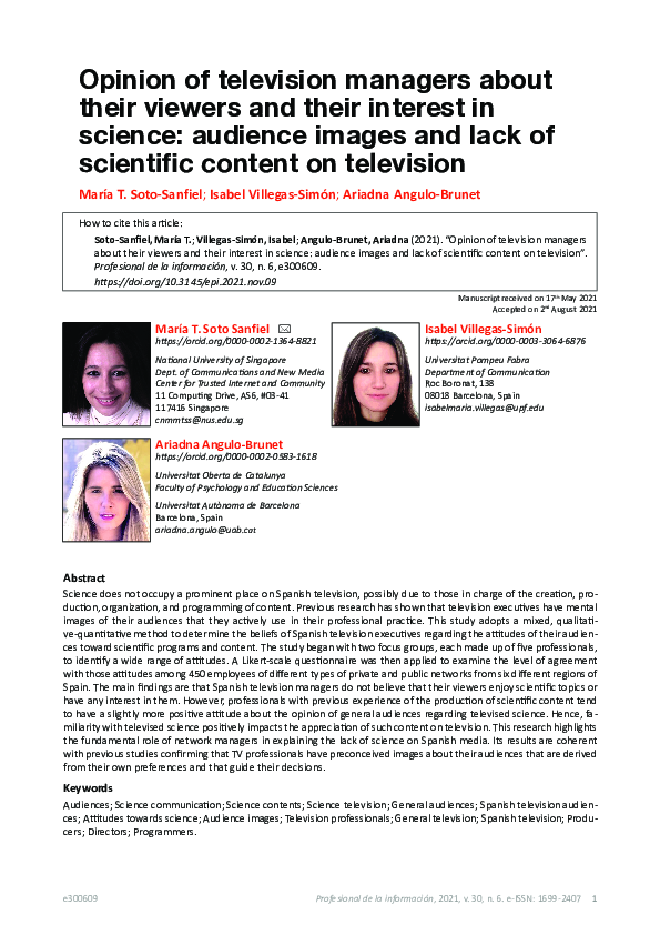 (PDF) Opinion of television managers about their viewers and their ...
