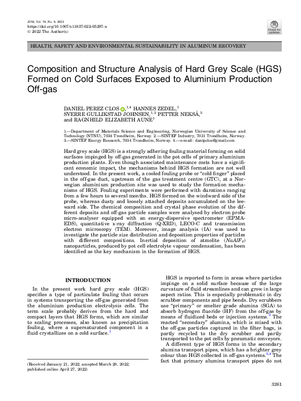 (PDF) Composition and Structure Analysis of Hard Grey Scale (HGS ...