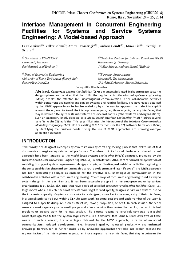 (PDF) Product Development and Concurrent Engineering