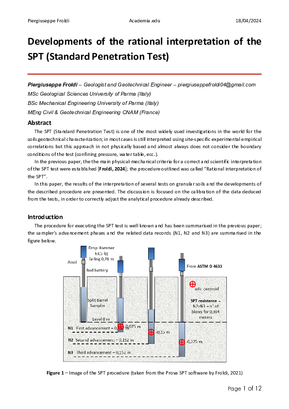 (PDF) Developments of the rational interpretation of the SPT (Standard ...