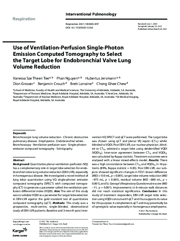 (PDF) Use of Ventilation-Perfusion Single-Photon Emission Computed ...