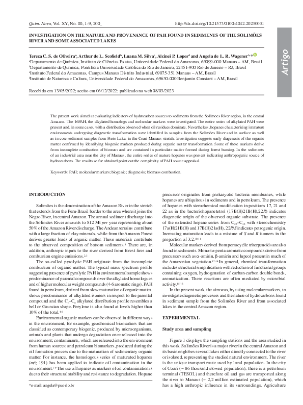(PDF) Investigation on the Nature and Provenance of Pah Found in ...