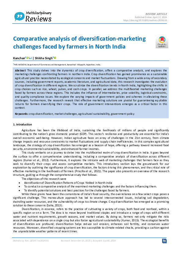 (PDF) Comparative analysis of diversification-marketing challenges ...