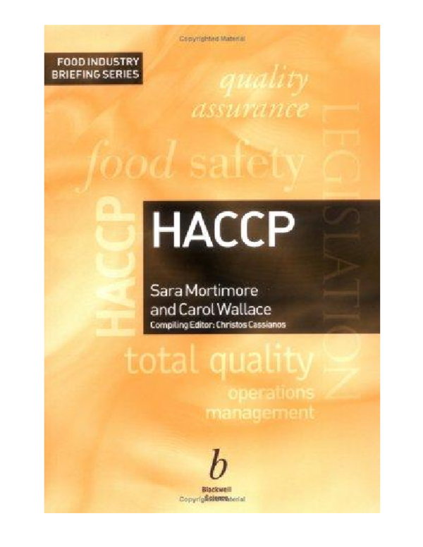 (PDF) Food industry briefing series: HACCP