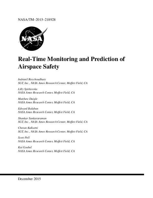 (PDF) Real-Time Monitoring and Prediction of Airspace Safety