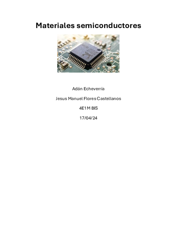 (PDF) Materiales semiconductores proyecto